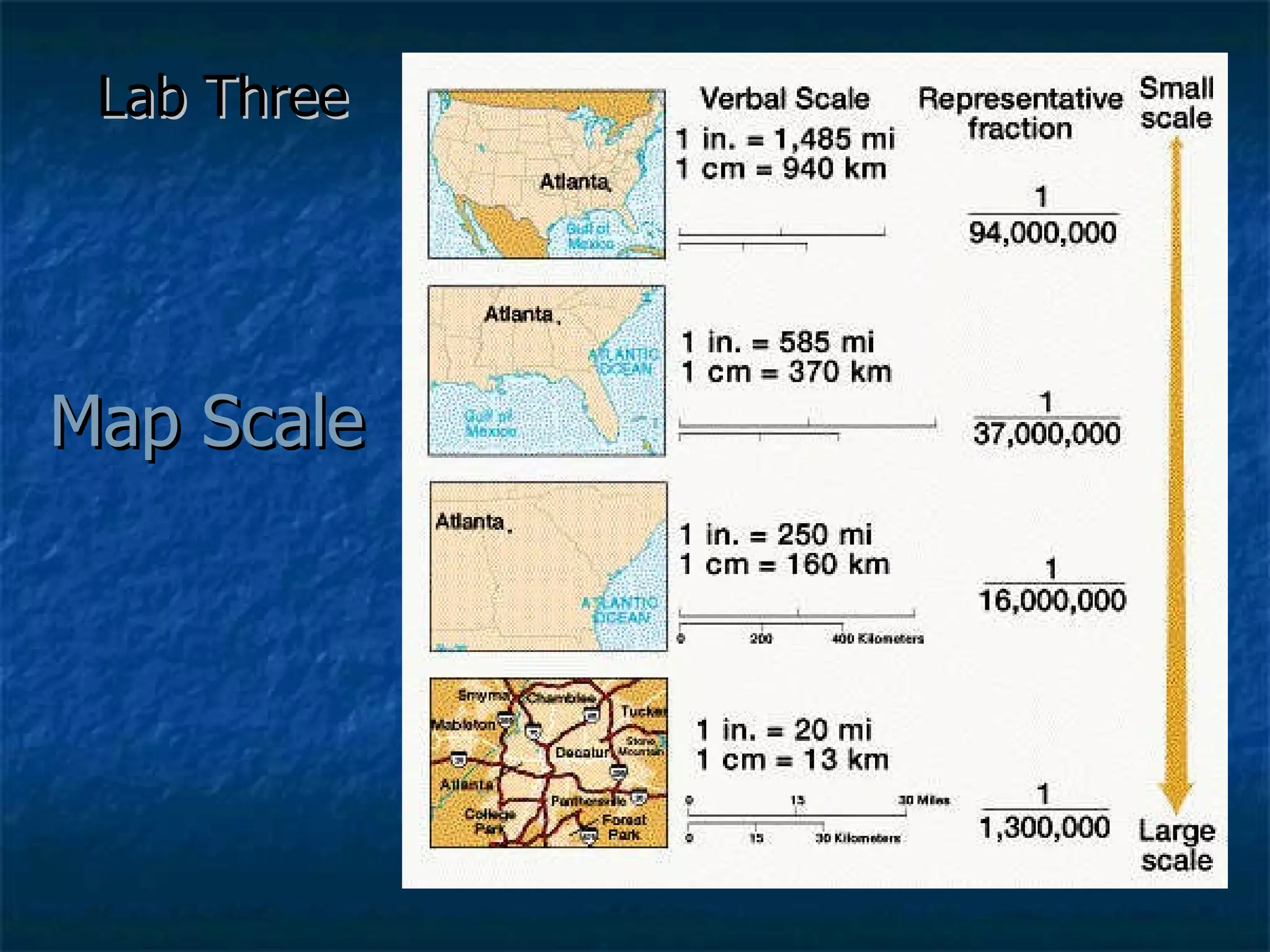 Lab three map scale | PPT