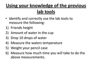 Lab tools | PPT