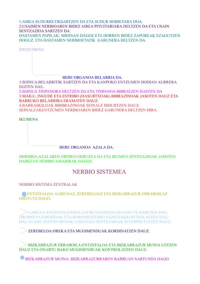 Laburpena xerach 2. gaia | PDF