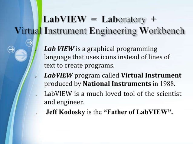 Labview | PPTX | Computer Software and Applications | Computing