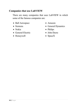 LabVIEW Report | PDF