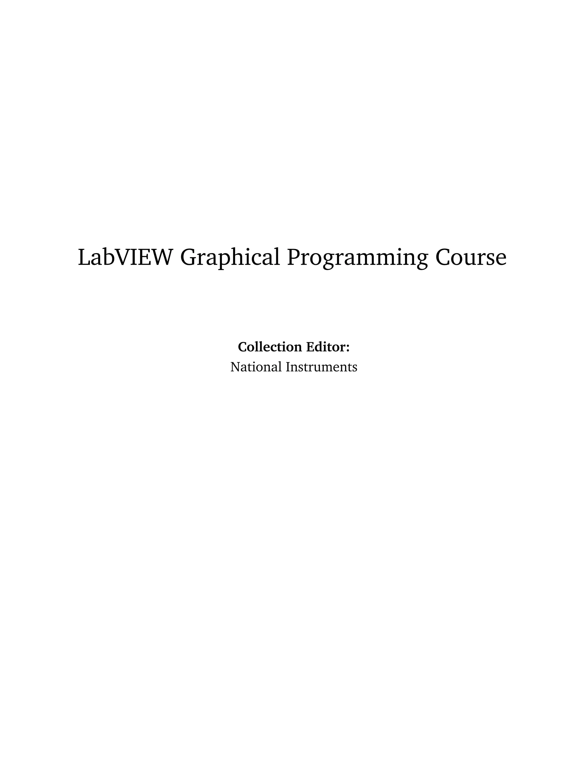 labview-graphical-programming-course-4.6.pdf | Programming Languages | Computing