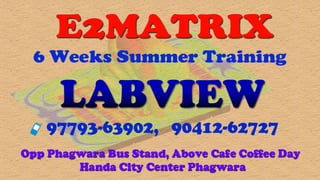 6 weeks summer training in labview,jalandhar | PPT | Programming ...
