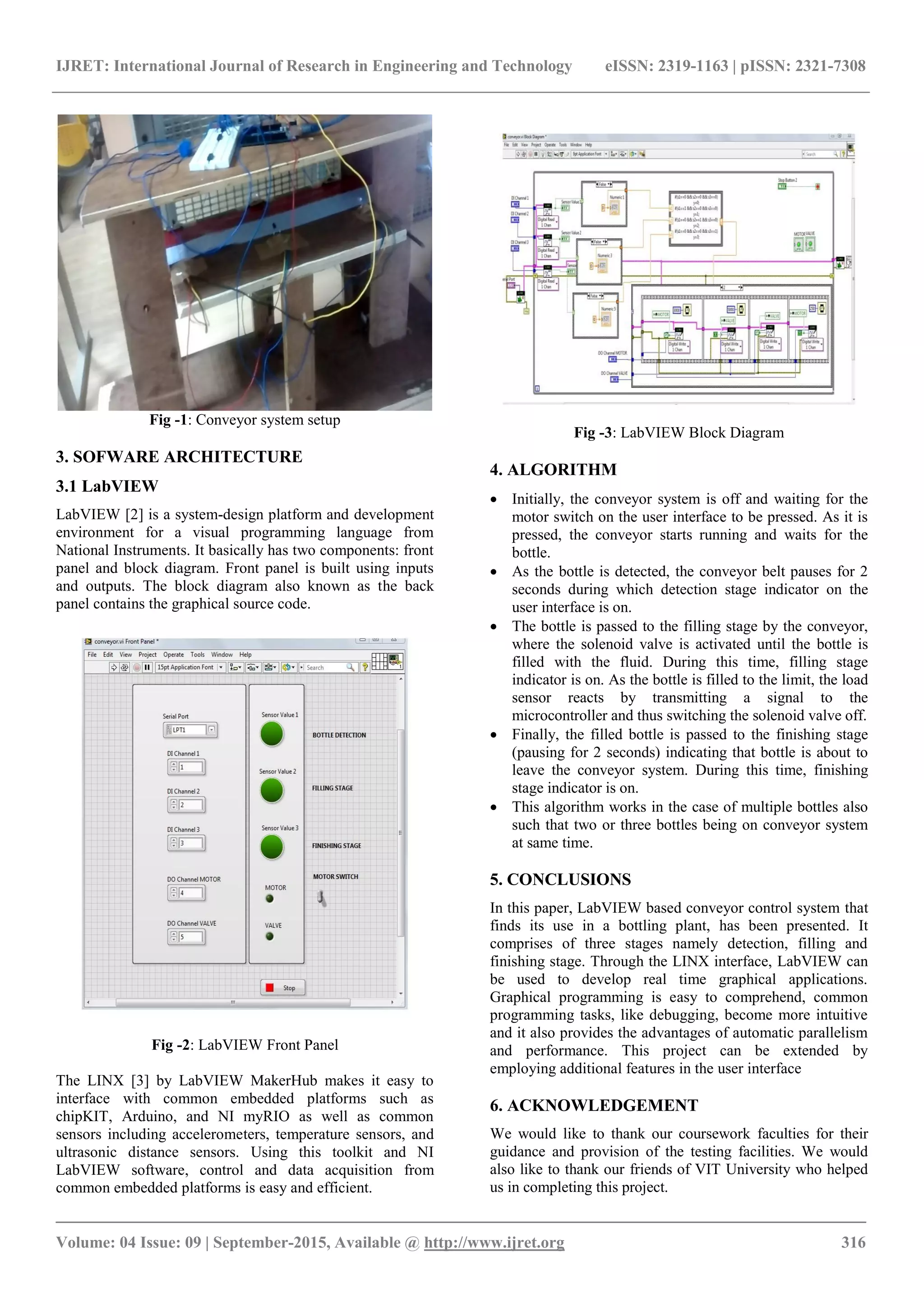 Labview based conveyor control system | PDF