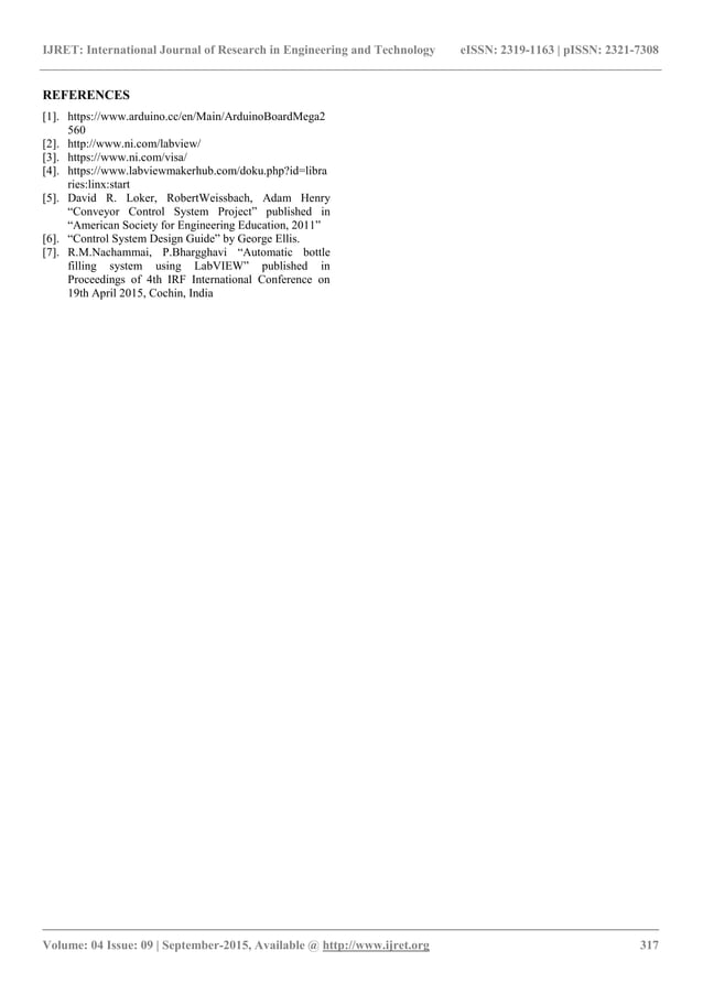 Labview based conveyor control system | PDF
