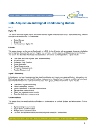 Lab view daq signal conditioniing | PDF
