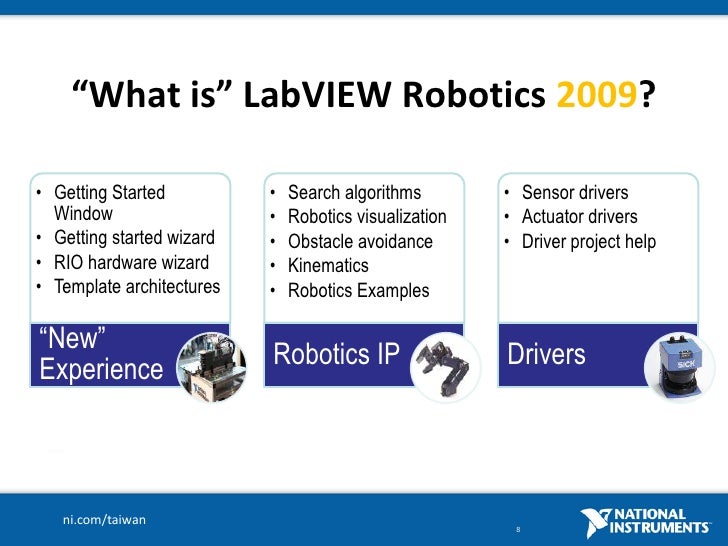 建構自主性機器人的利器 LabVIEW for Robotics 功能介紹