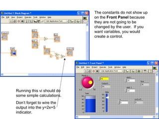 Lab view introduction | PPT