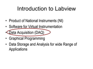 Lab view introduction | PPT
