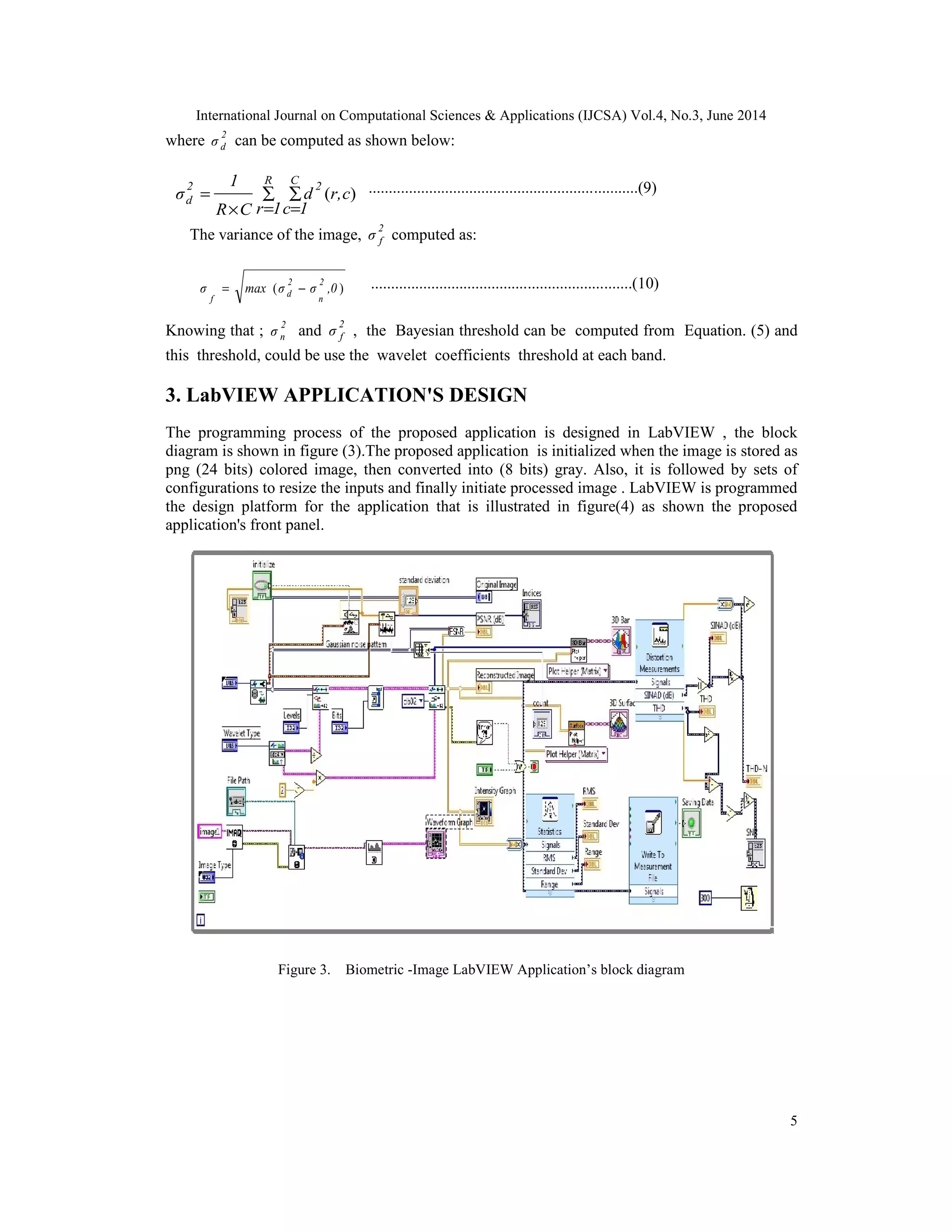 Labview with dwt for denoising the blurred biometric images | PDF