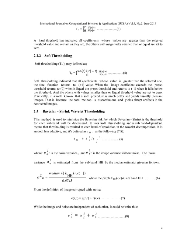 Labview with dwt for denoising the blurred biometric images | PDF