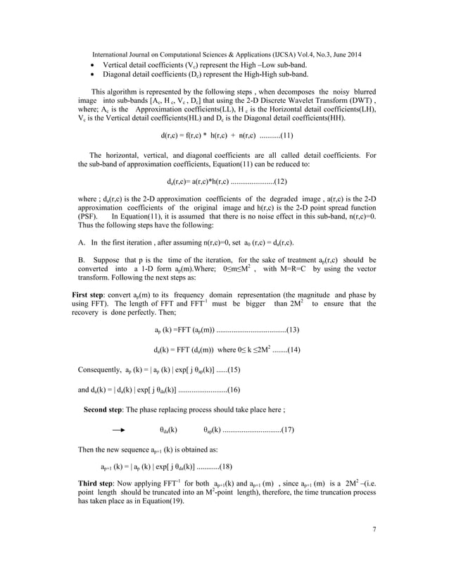 Labview with dwt for denoising the blurred biometric images | PDF