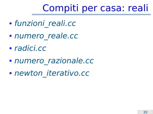 Laboratorio Programmazione: Visibilita' e tipi di dato | PPT