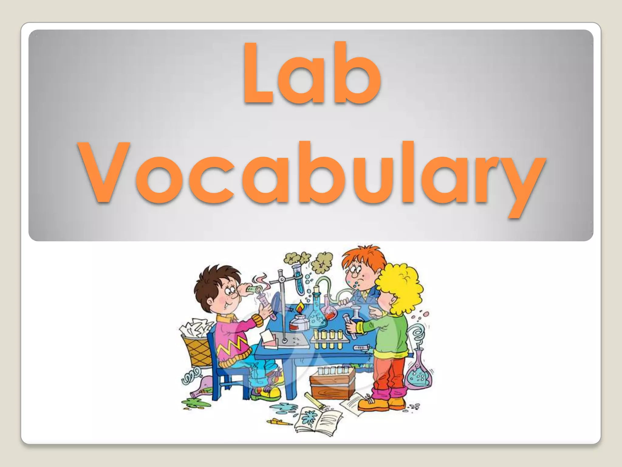 Lab vocabulary | PPT