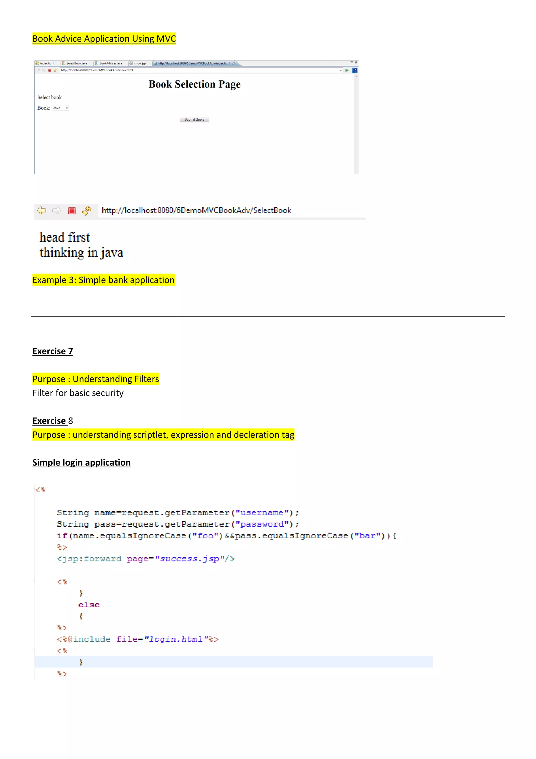 Lab work servlets and jsp | PDF