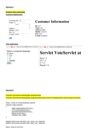 Lab work servlets and jsp | PDF