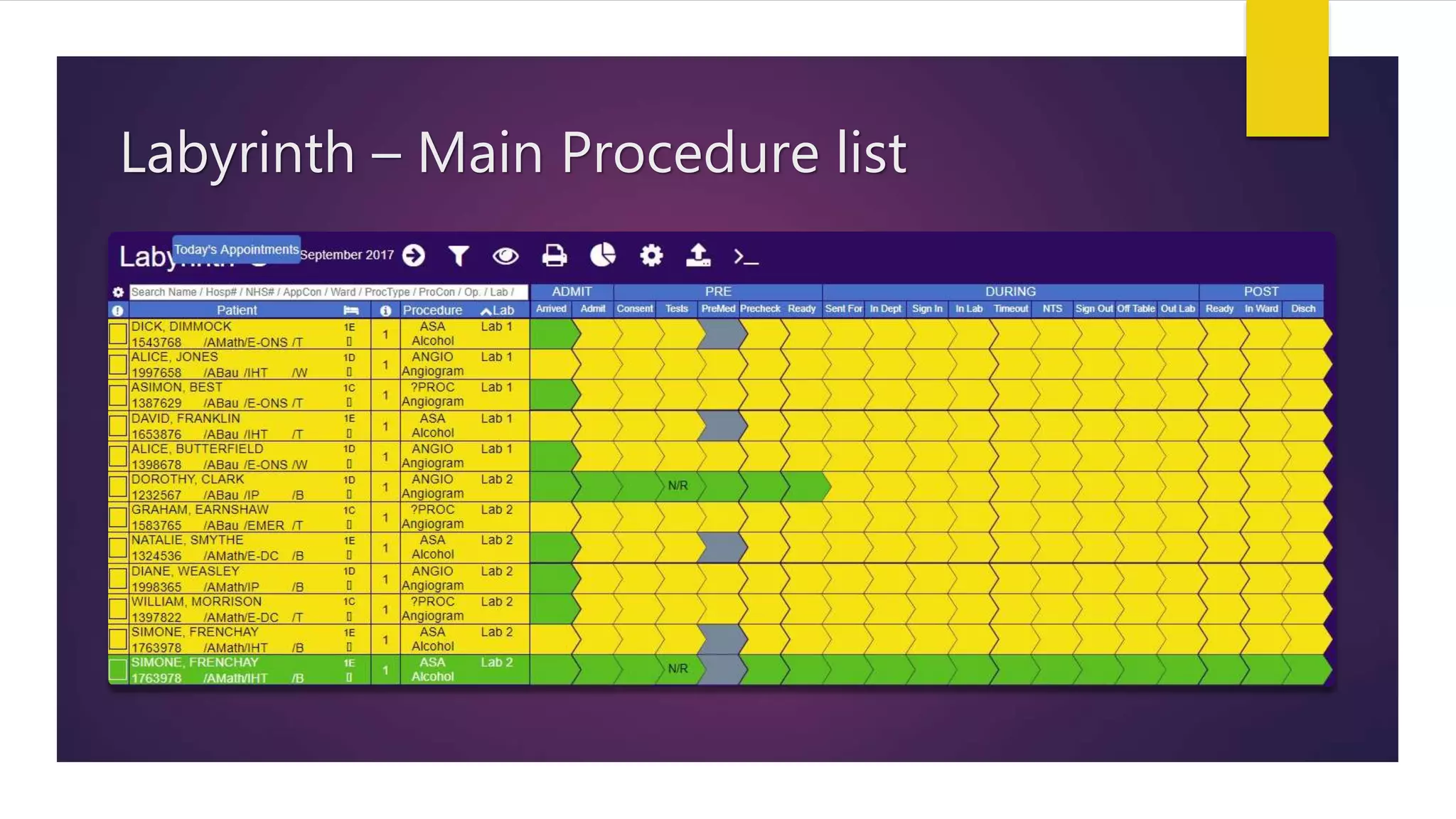 Labyrinth Software screens | PPSX