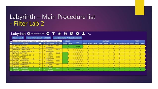 Labyrinth Software screens | PPT
