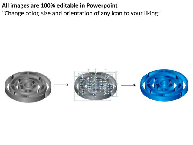 Labyrinth circular powerpoint presentation templates | PPT