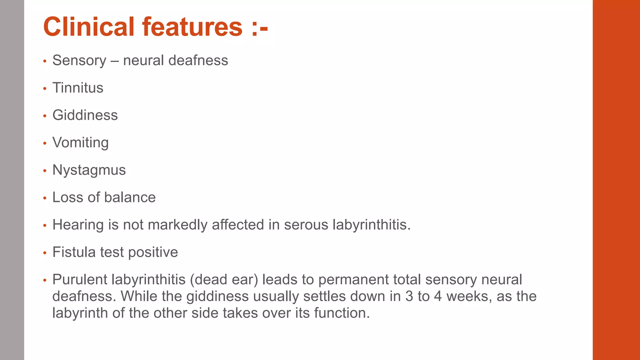 Labyrinthitis | PPTX