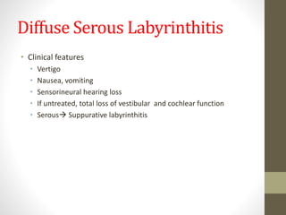Labyrinthitis and its management | PPTX