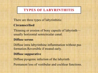Labyrinthitis | PPTX