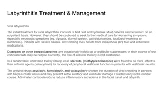 Labyrinthitis.pptx | Ear, Nose and Throat Conditions | Diseases and ...