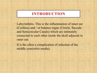labyrinthitis and nursing management .pptx
