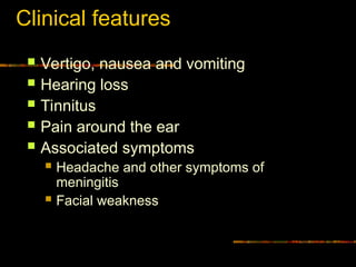 LABYRINTHITIS ,ITS CAUSES ,ETIOLOGY, SIGNS AND SYMPTOMS ,COMPLICATIONS ...