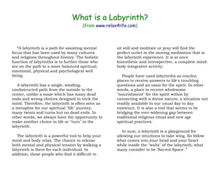 Labyrinth Workbook | PDF