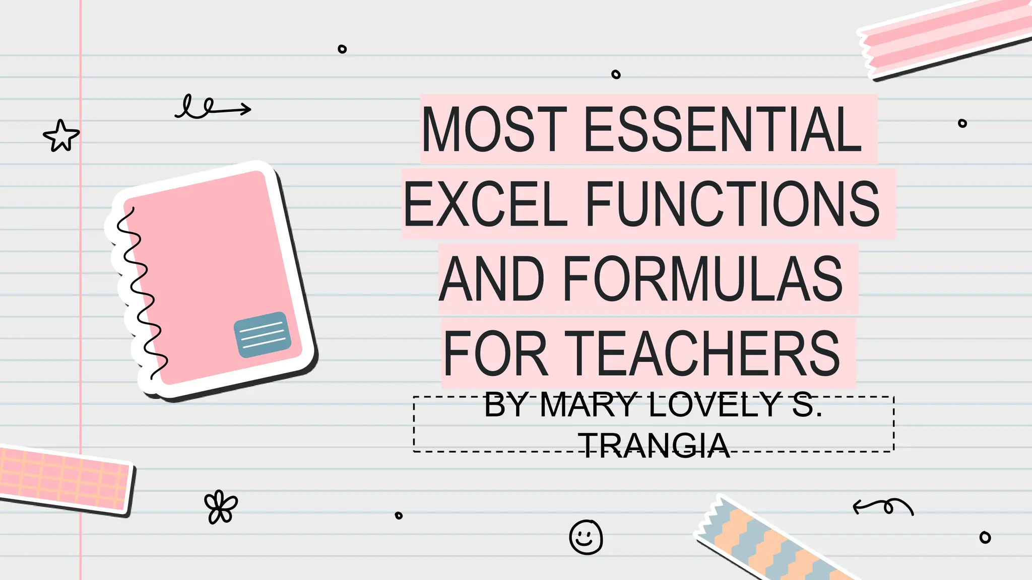 MOST ESSENTIAL EXCEL FUNCTIONS AND FORMULAS FOR TEACHERS | PPTX