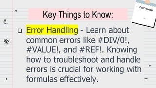 MOST ESSENTIAL EXCEL FUNCTIONS AND FORMULAS FOR TEACHERS | PPTX
