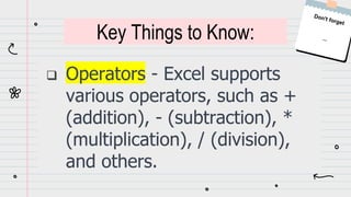 MOST ESSENTIAL EXCEL FUNCTIONS AND FORMULAS FOR TEACHERS | PPTX