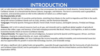 Latin American and carribean region presentation | PPTX