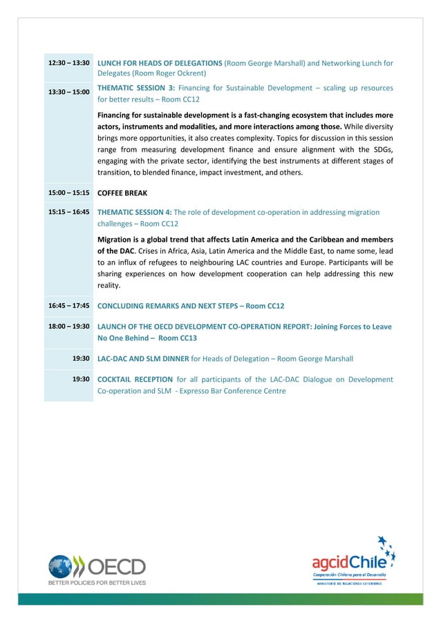 Agenda, LAC-DAC Dialogue 2019 | PDF | Environment | Science