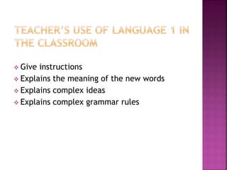 Lac- first language and second language in classroom | PPTX