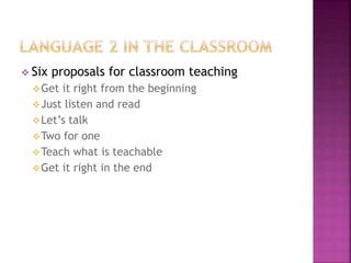 Lac- first language and second language in classroom | PPTX
