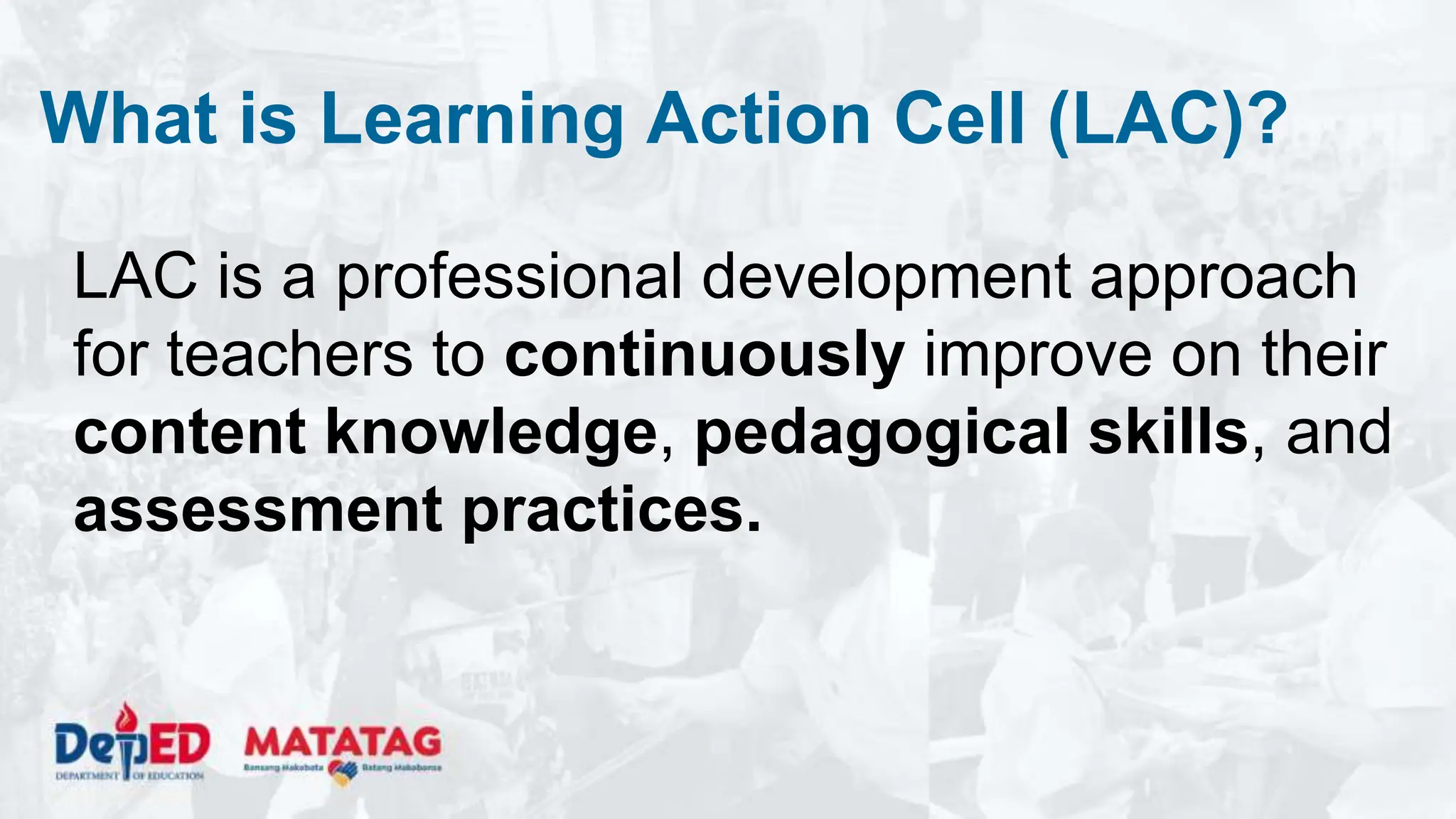 National Learning Camp - Learning action Cell | PPTX