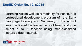 National Learning Camp - Learning action Cell | PPTX