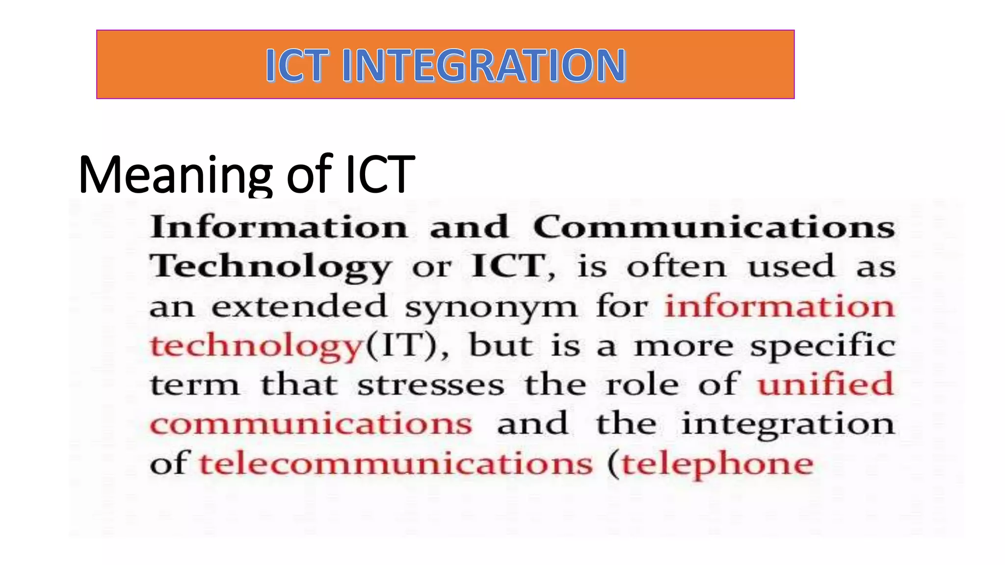 ICT INTEGRATION IN NEW NORMAL EDUCATION (DEPED) | PPTX