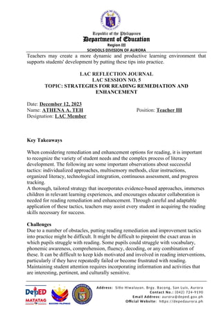 Learning Action Cell-REFLECTION-ATHENA.docx