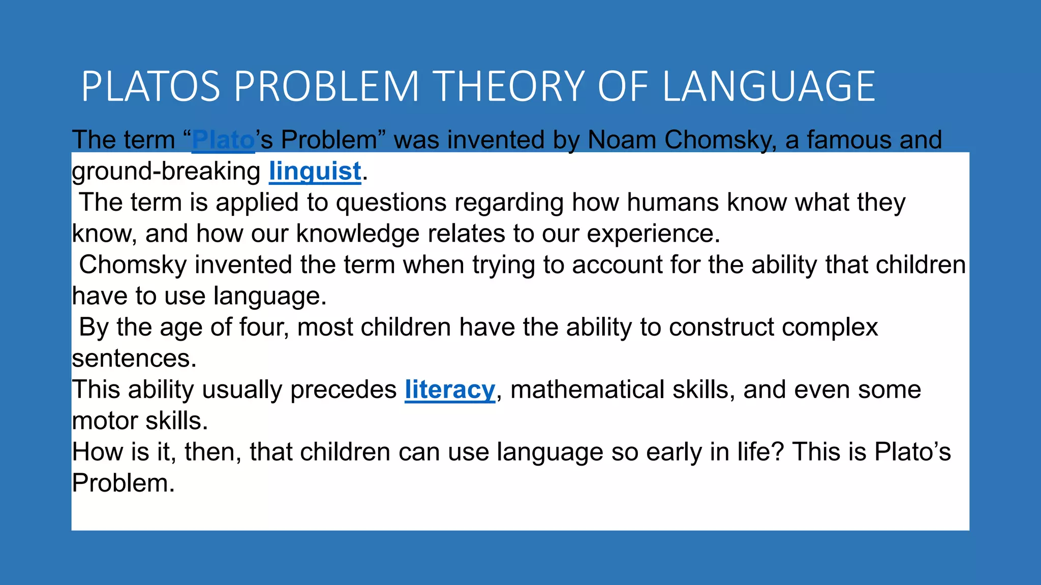 THEORIES OF LANGUAGE LEARNING | PPTX