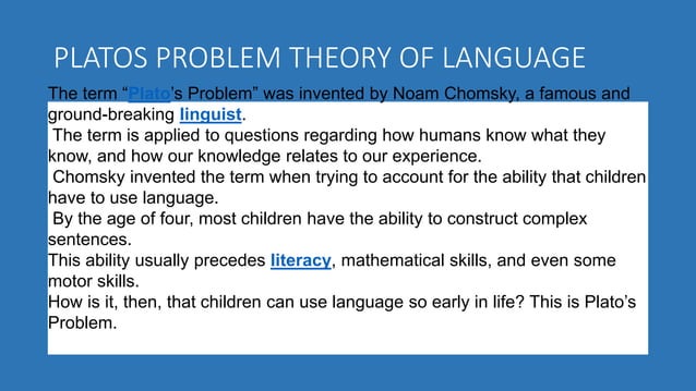 THEORIES OF LANGUAGE LEARNING | PPTX