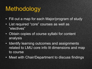 Charting Your Course: Using Curriculum Mapping to Enhance Information ...