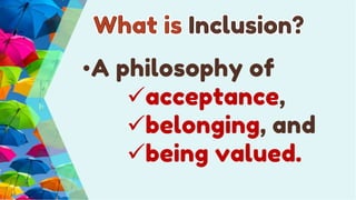 Learning Action Cell : Inclusive Education | PPTX