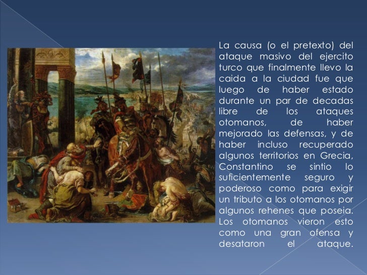 La caída de constantinopla.