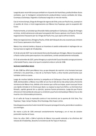 La caida del imperio inca | DOCX