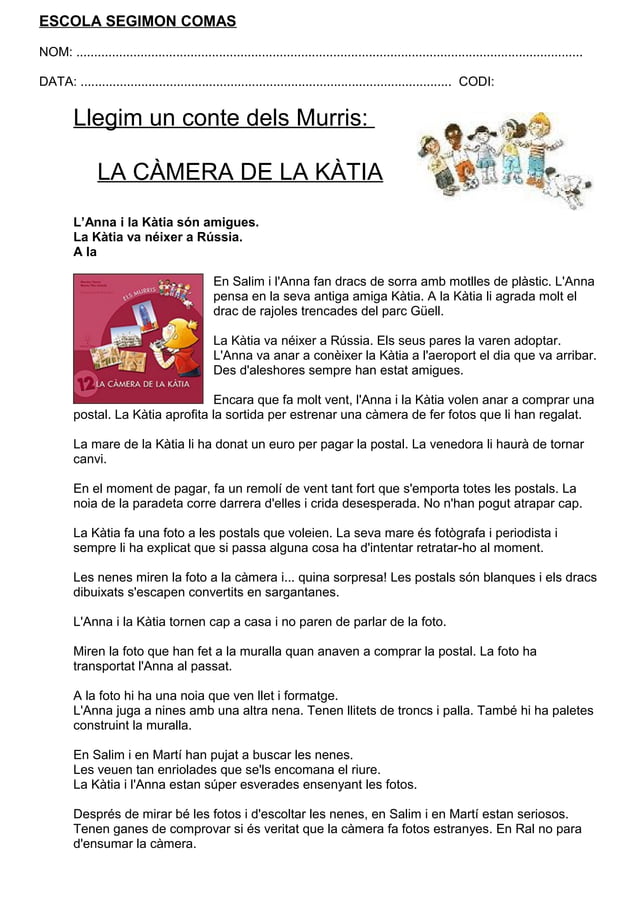 La camera de la katia lectura adap | PDF