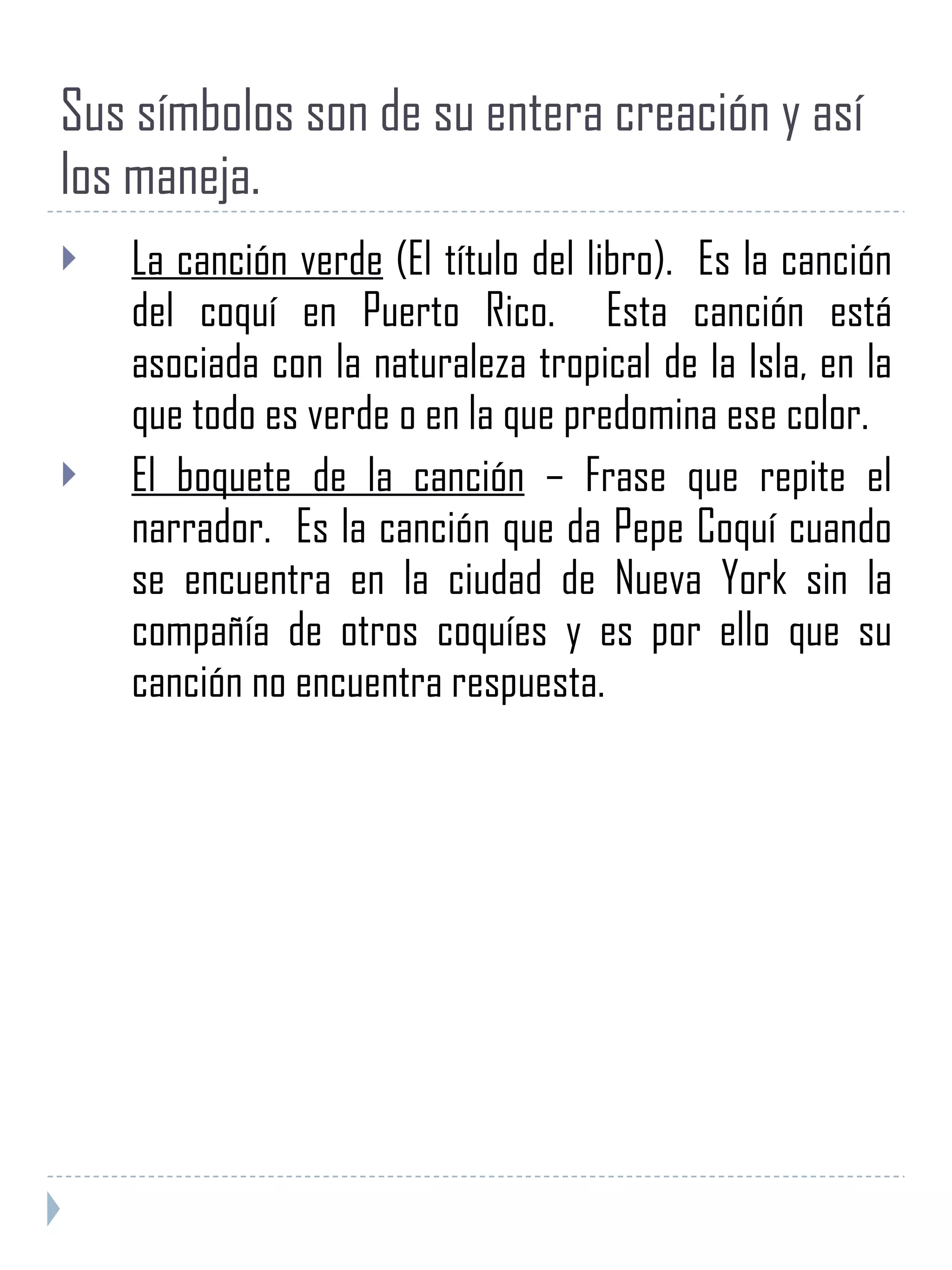 La cancion verde vocabulario | PDF