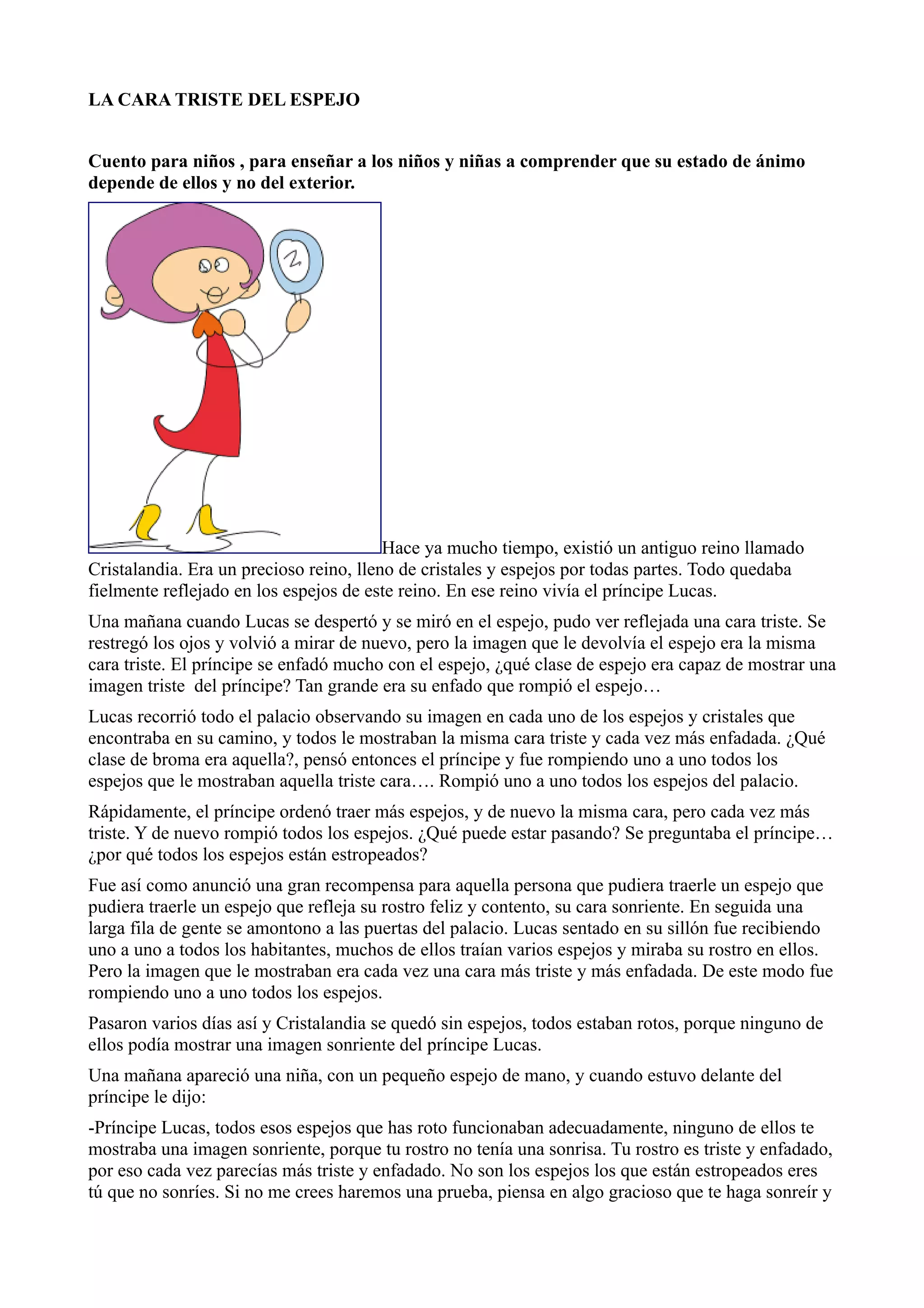 La cara triste del espejo | PDF